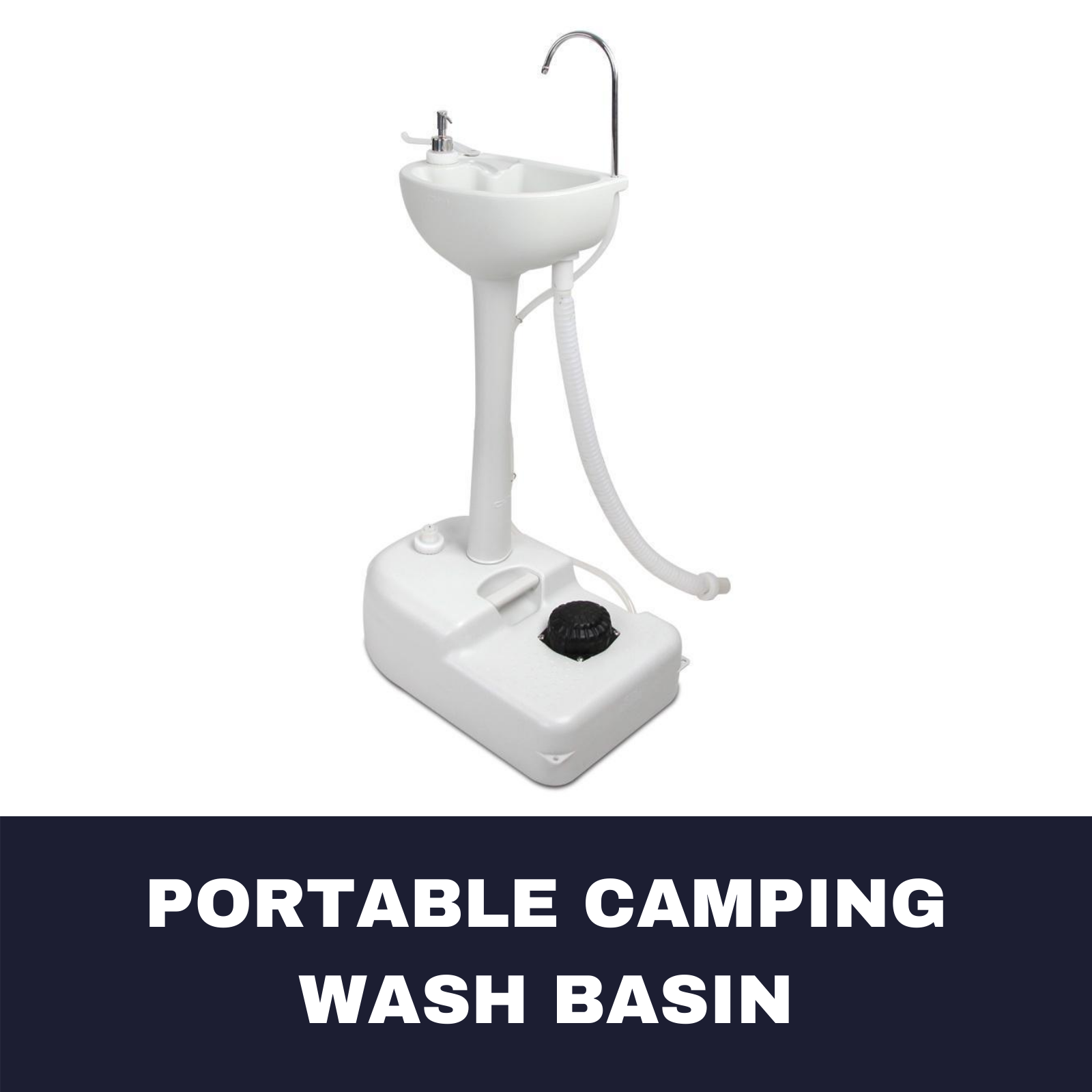 Portable Hand Wash Basin Outdoor Camping Sink With Stand 19L Water Tank ...