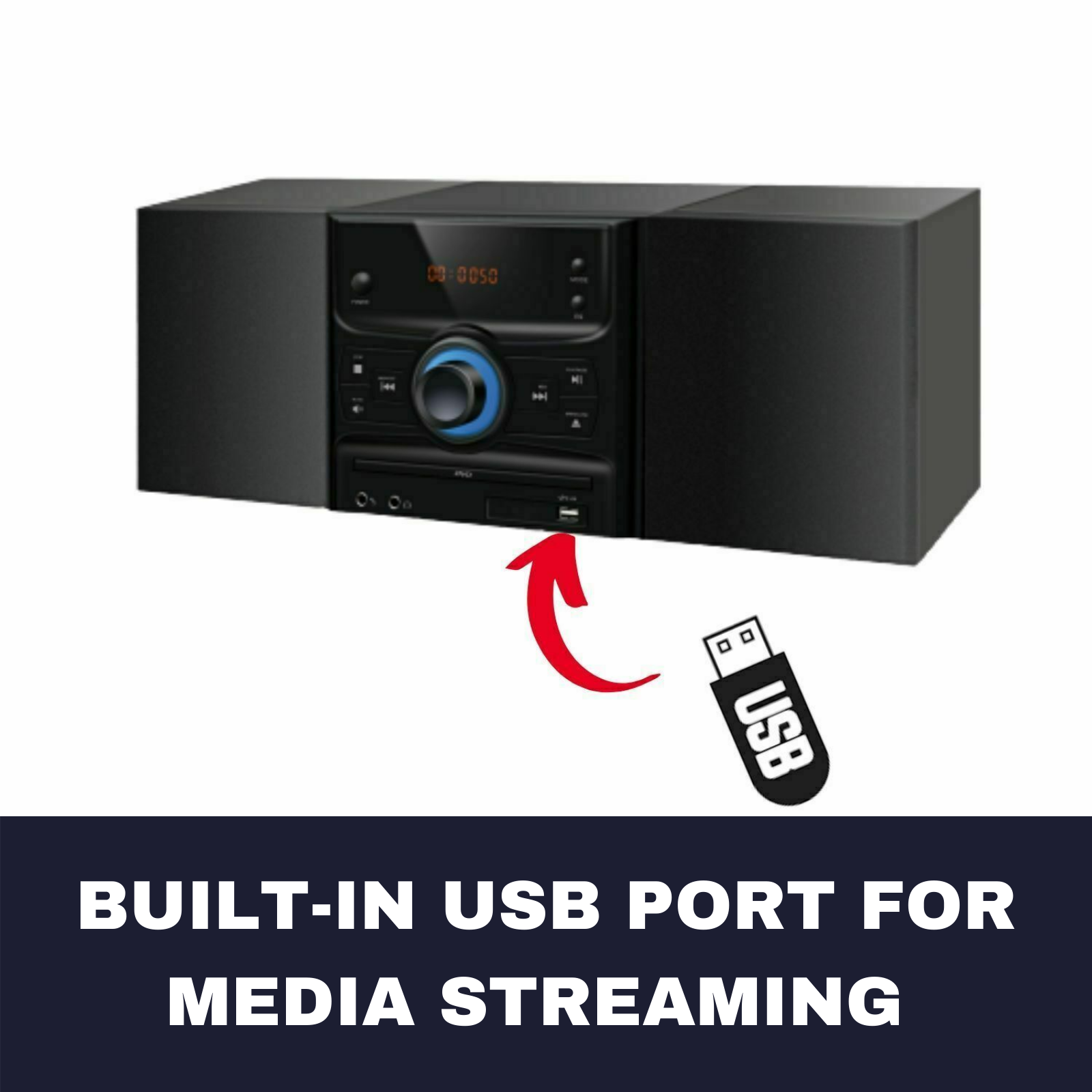 Mini Hi Fi Stereo System DVD Bluetooth Sound System Micro FM Radio USB ...